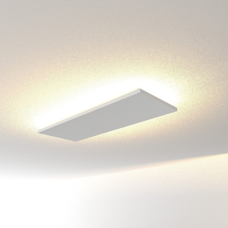 Plafonnier lumière indirecte rectangulaire 80 cm - AlsaceLed